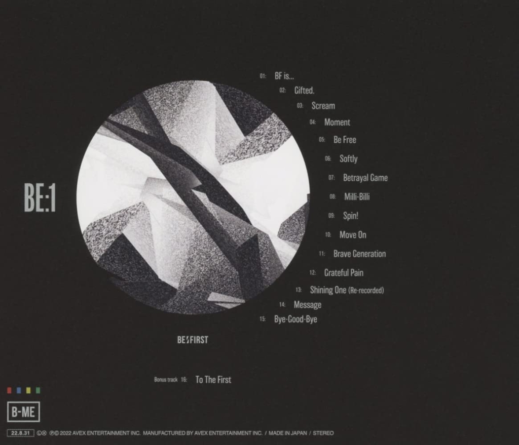 BE:FIRST 1st album “BE:1” debuts at No. 1 in Japan! – The World of BE:FIRST